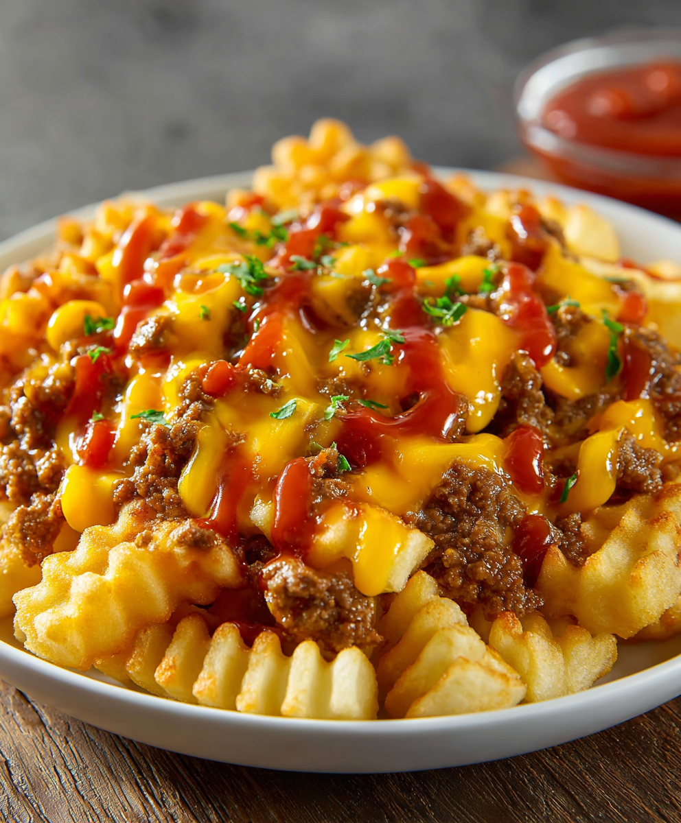 Cheeseburger Loaded French Fry Bake – MaryaneCuisine