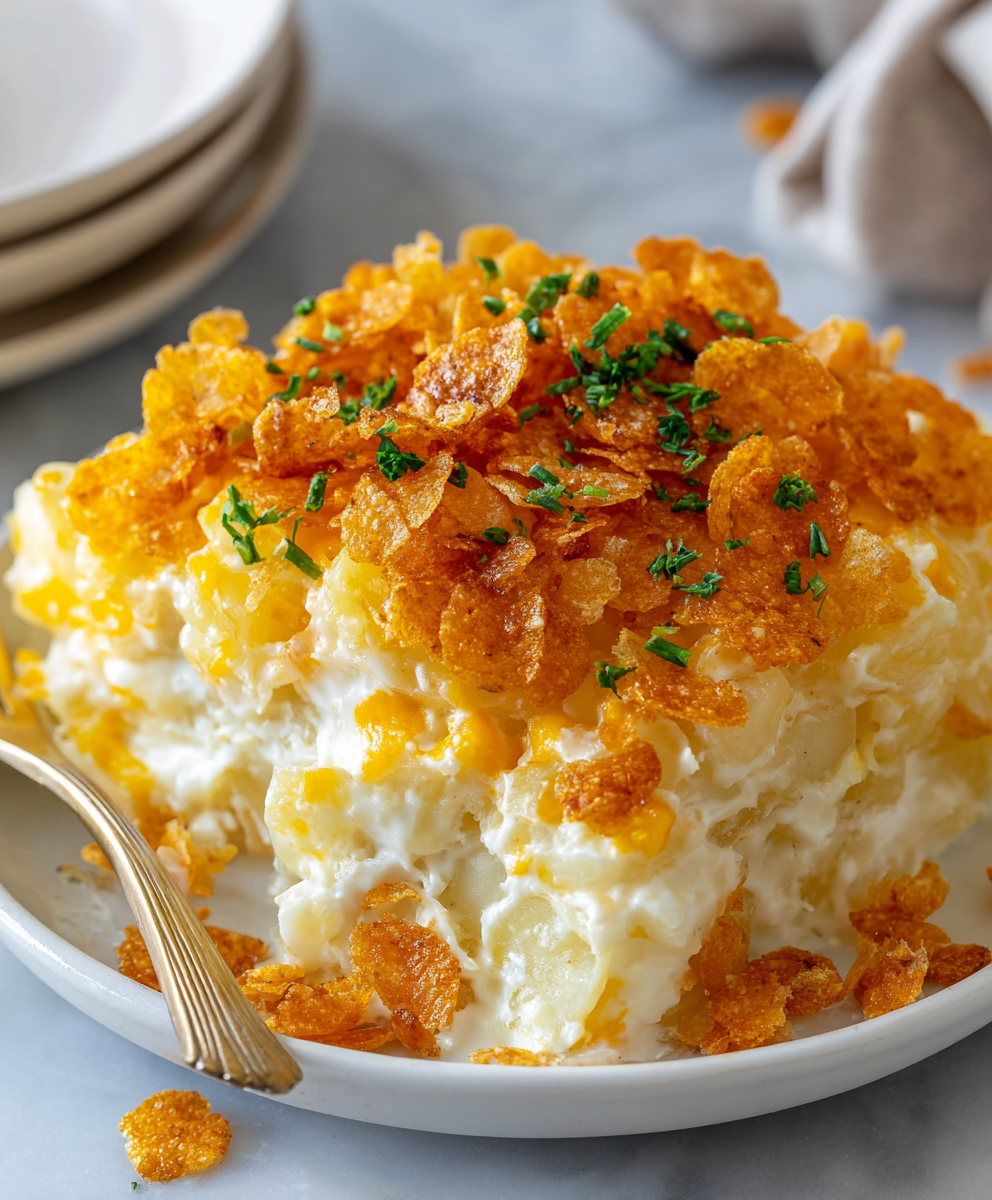 Cheesy Cornflake Potato Bake – MaryaneCuisine