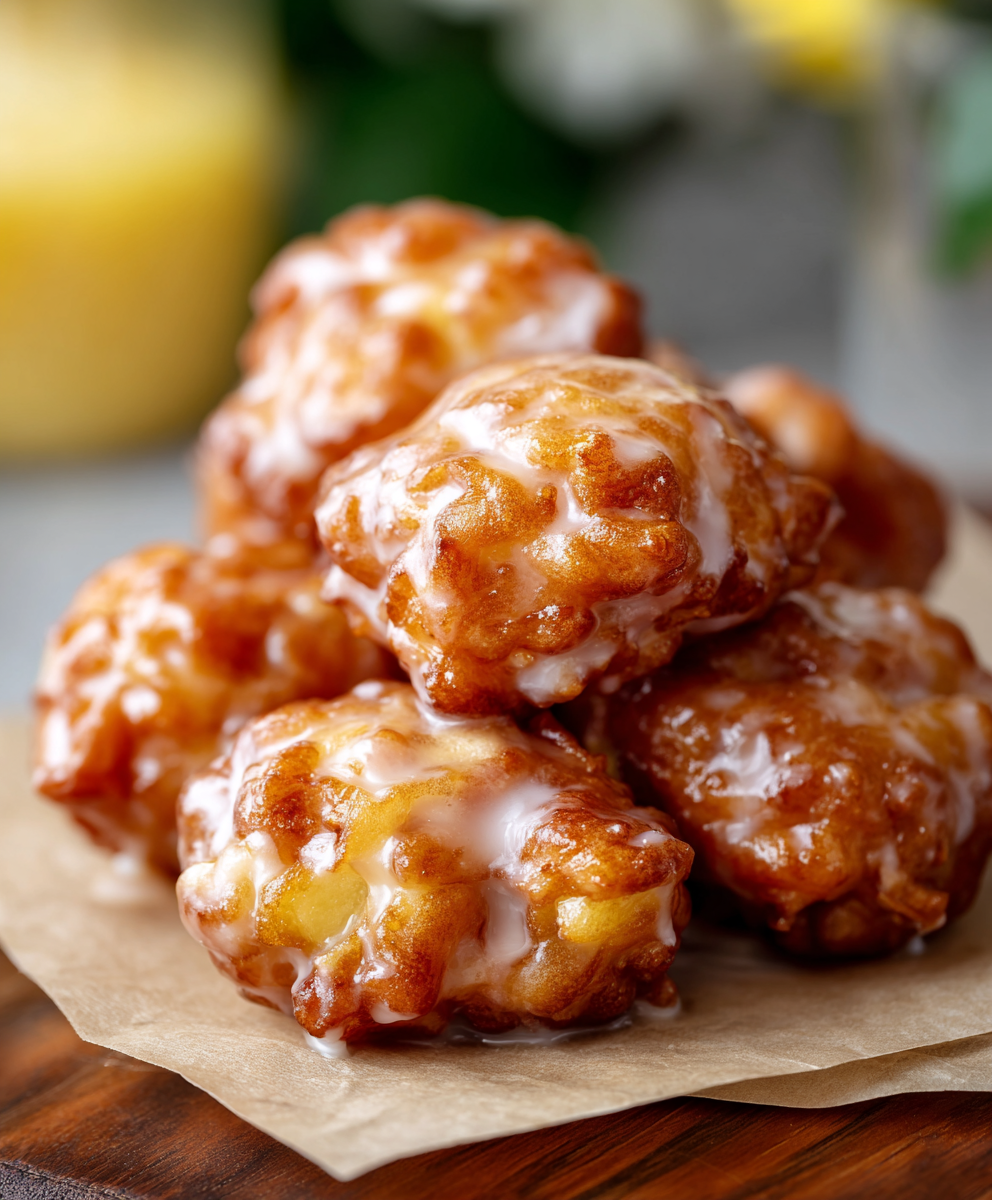 Glazed Apple Fritters Dessert Bites – MaryaneCuisine
