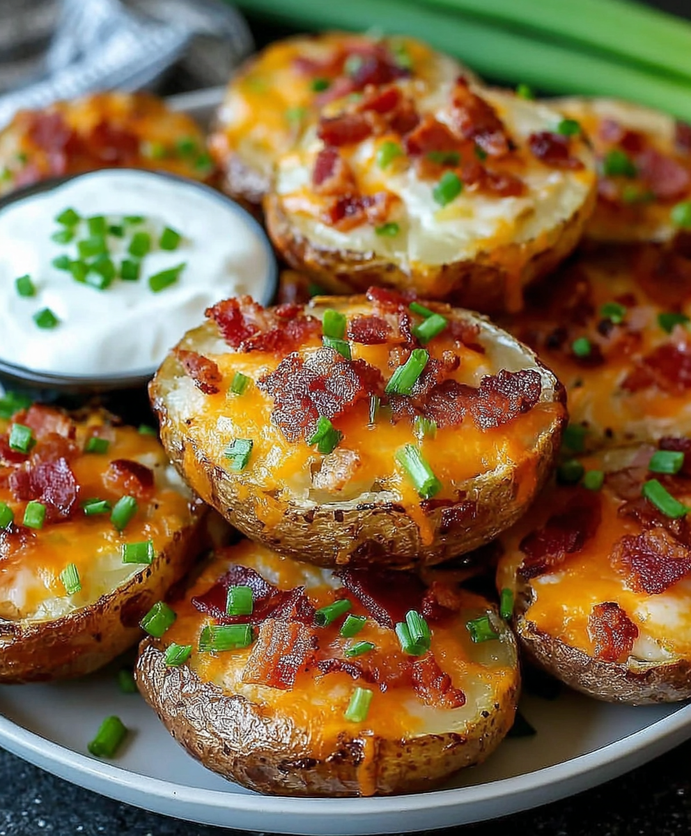 Loaded Cheddar Bacon Potato Rounds – MaryaneCuisine