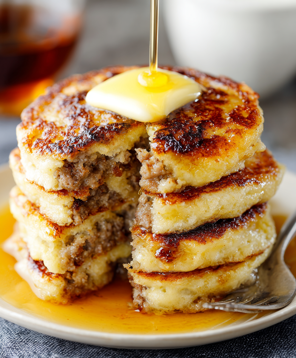 Savory Sausage Pancake Stacks – MaryaneCuisine