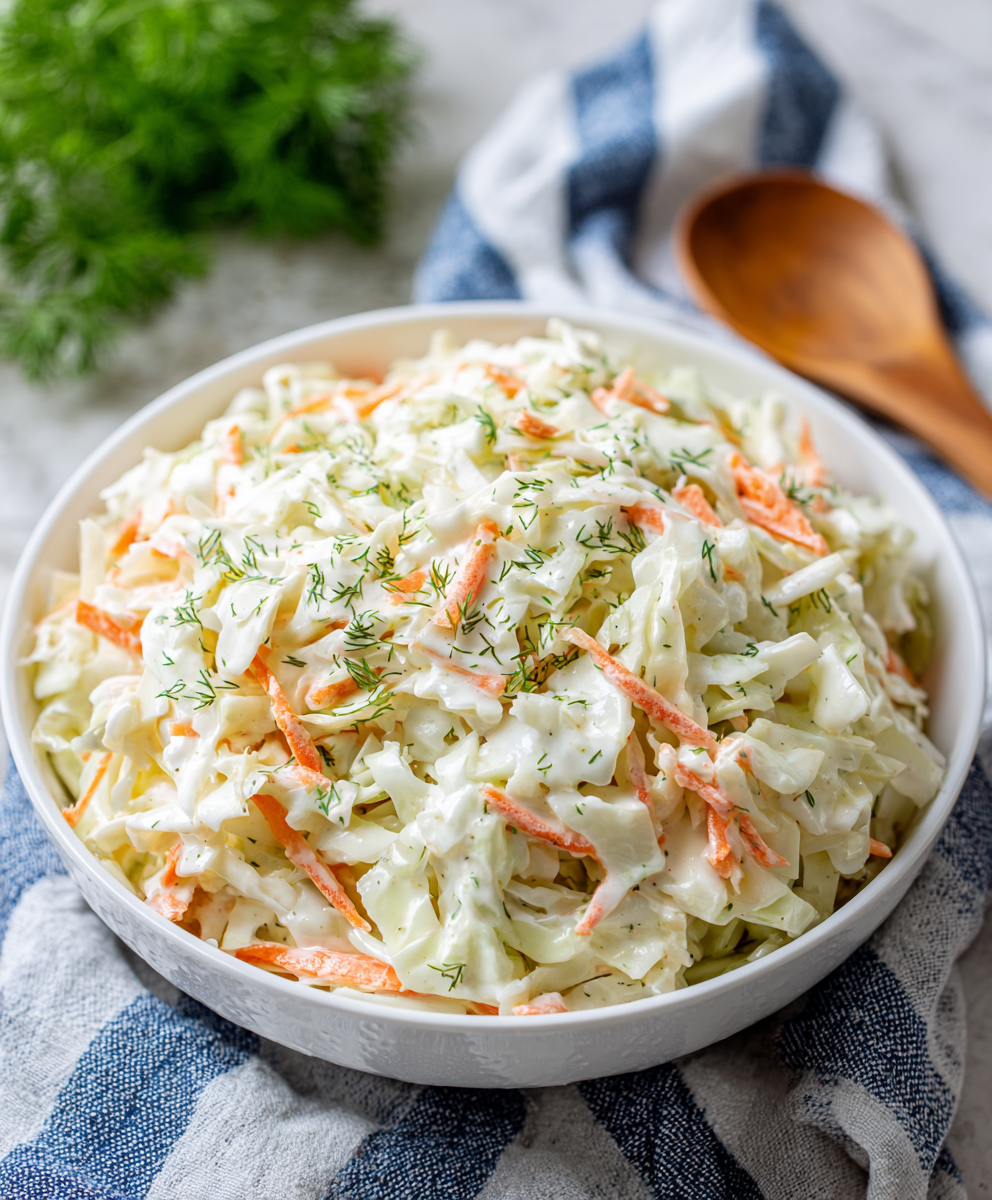 Tangy Cream Coleslaw Copycat – MaryaneCuisine